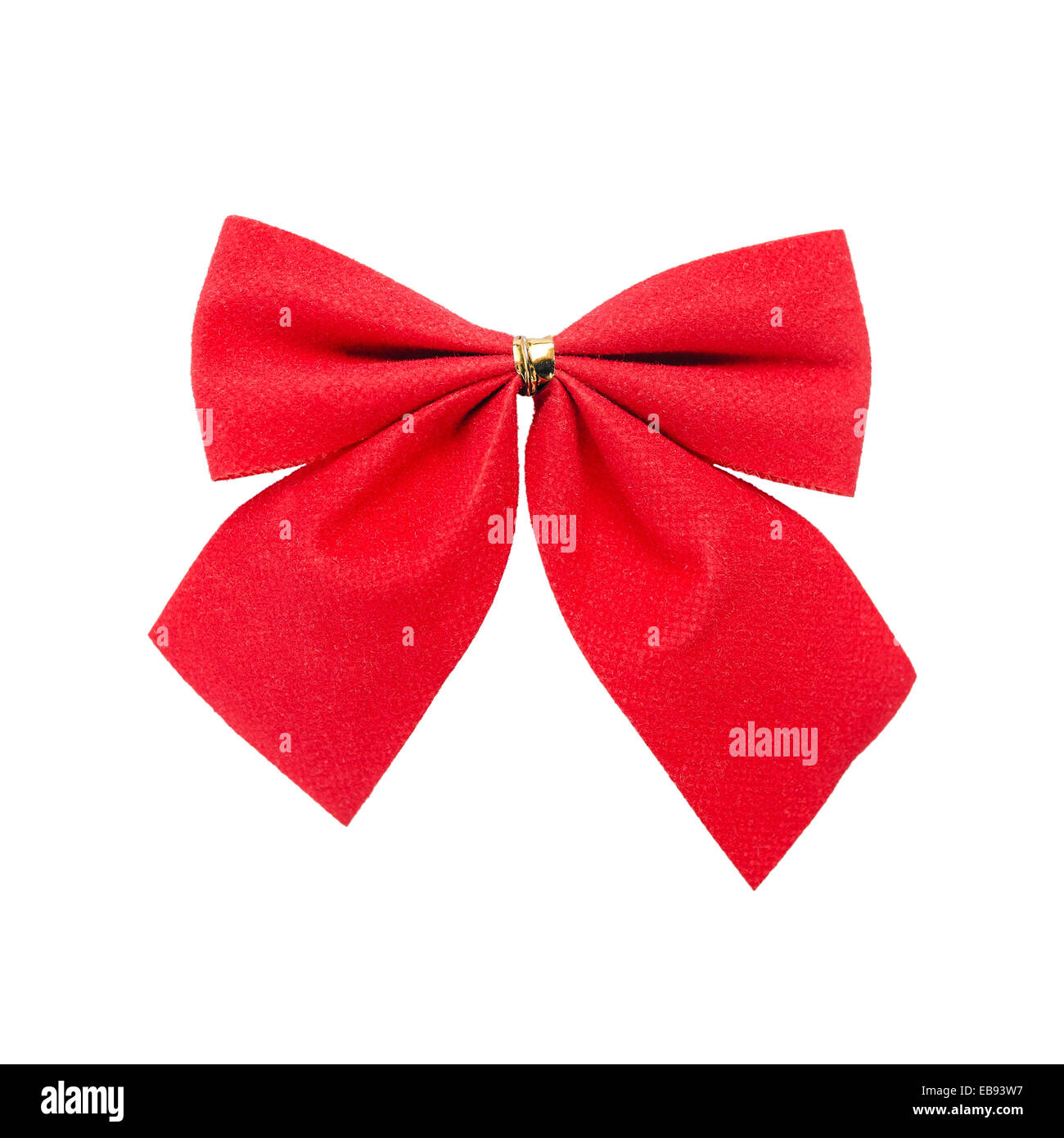 Red gift ribbon isolated on white background Stock Photo - Alamy
