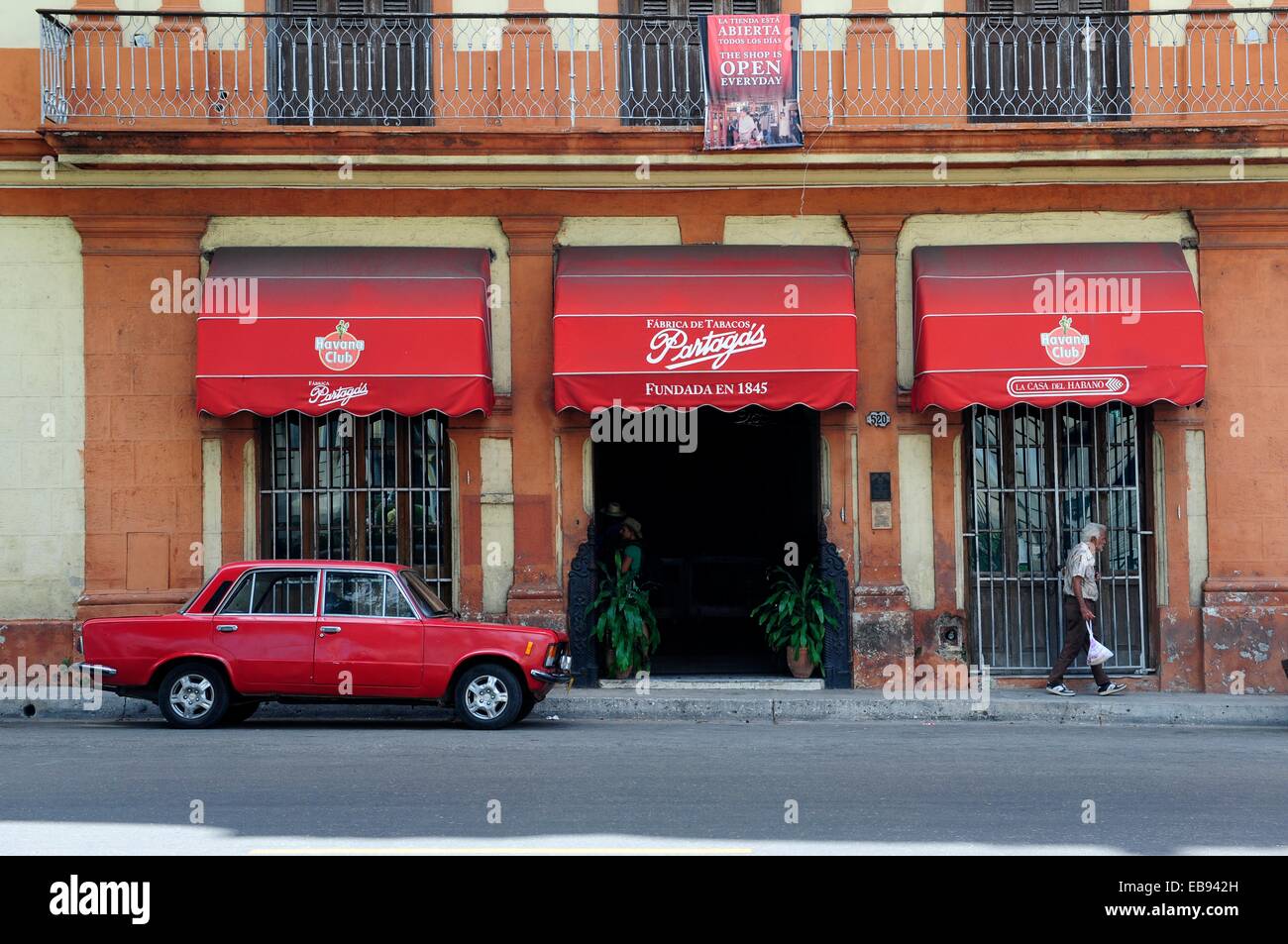 A famous Partagas cigars factory main entrance in Havana,Cuba Stock ...