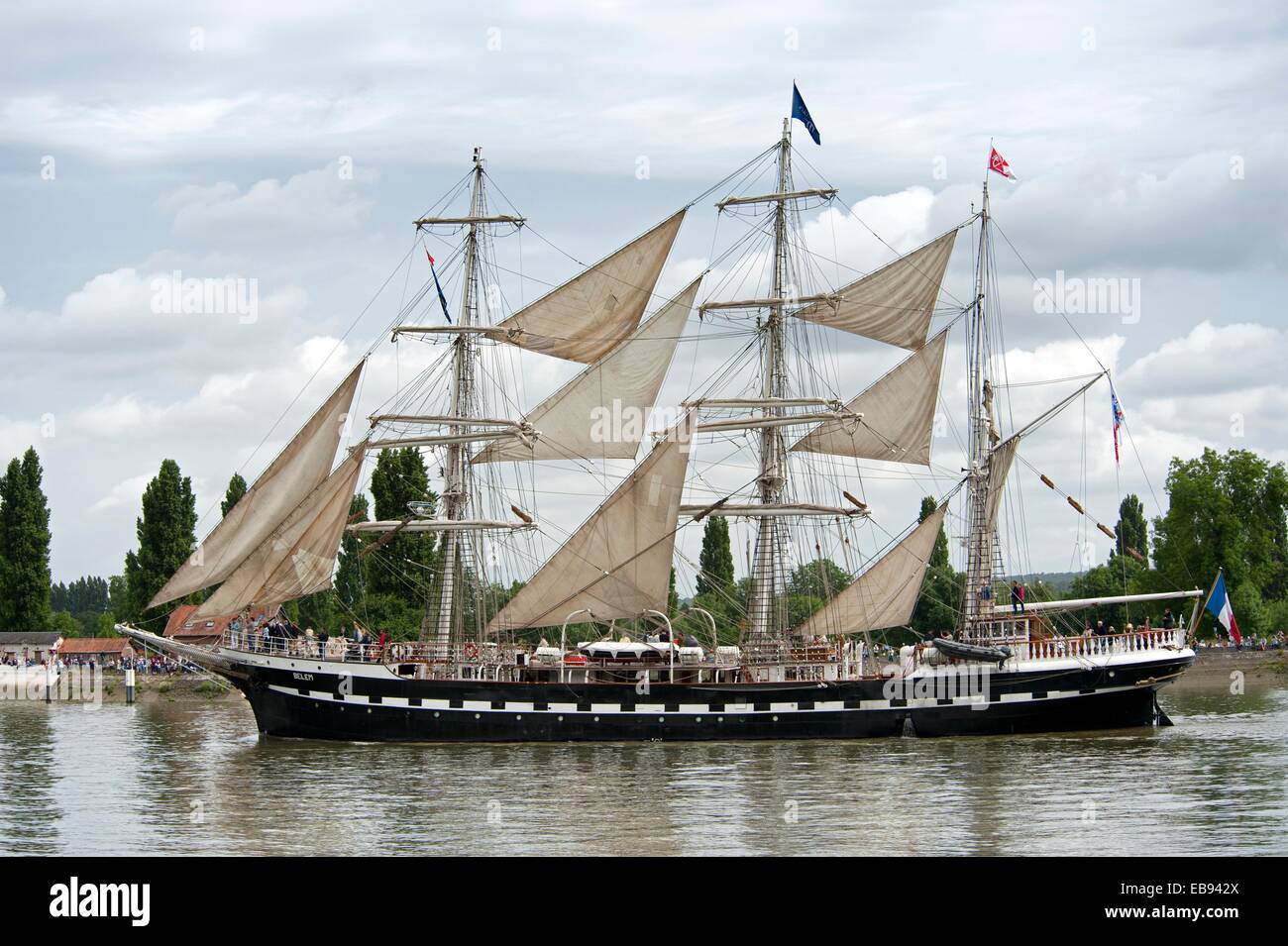 Belem french sailing ship hi-res stock photography and images - Alamy