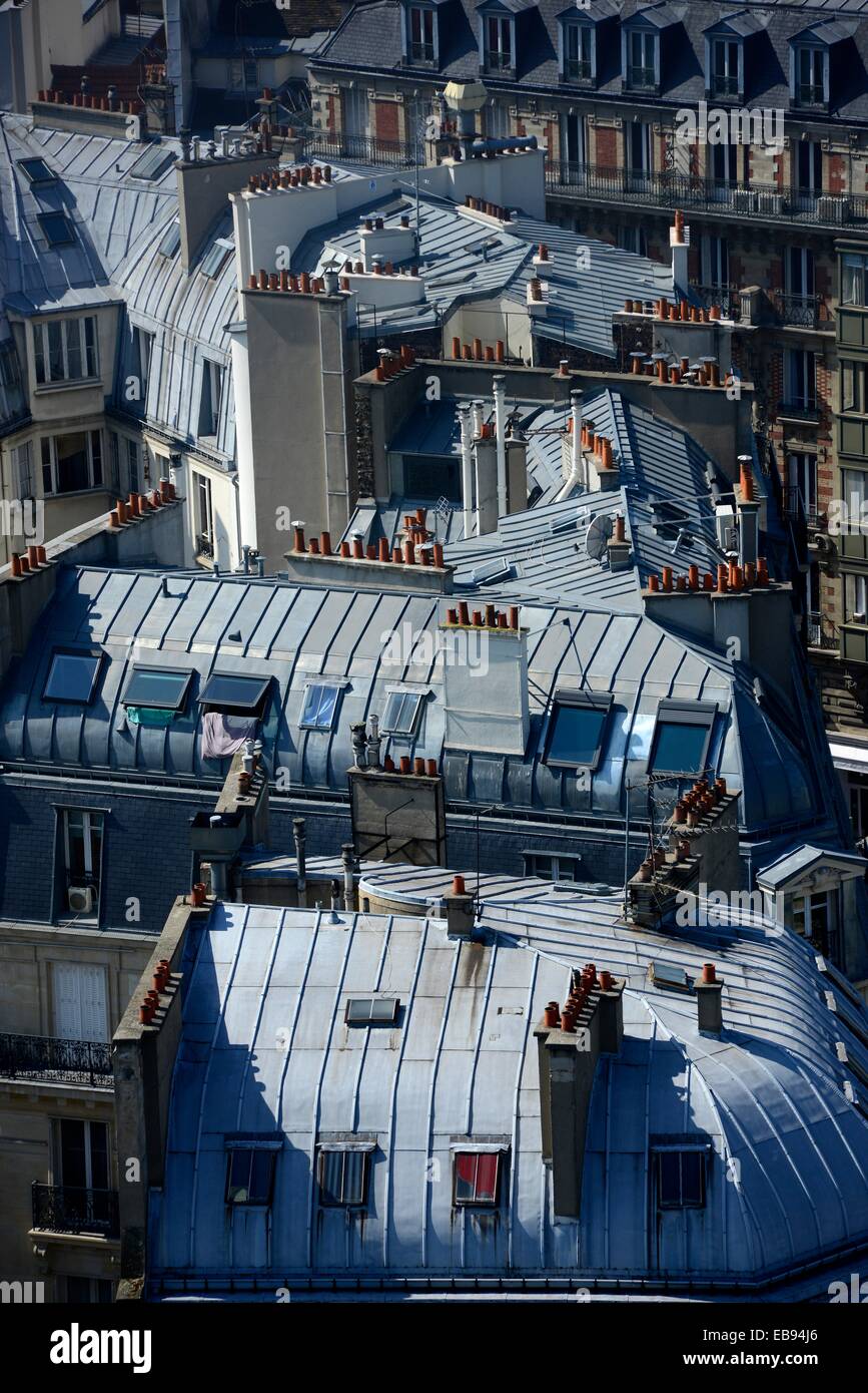 View of Paris roof tops in Paris,France,Europe Stock Photo - Alamy