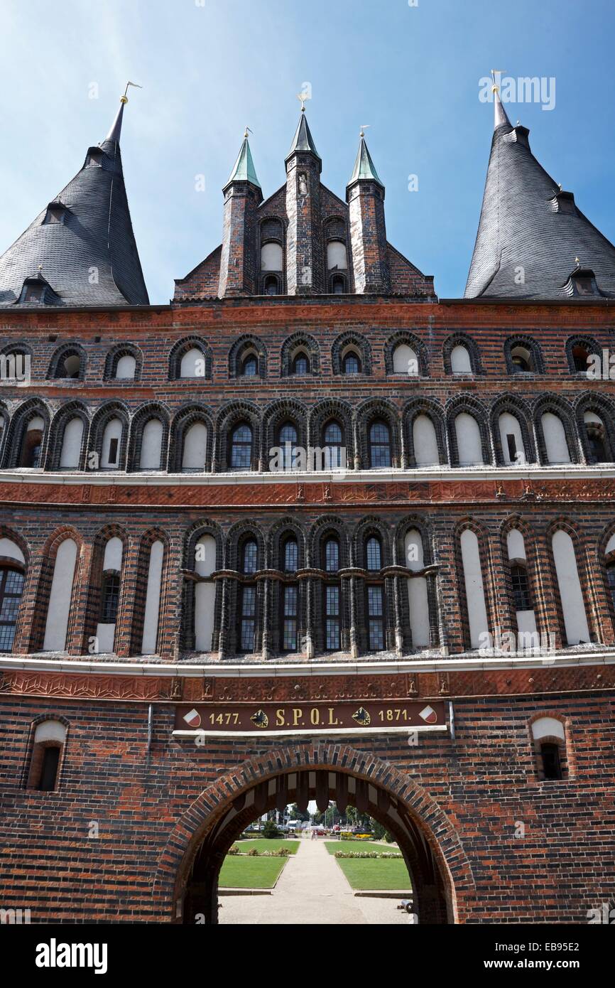 Holstentor, Holsten Gate Luebeck, Germany Stock Photo - Alamy