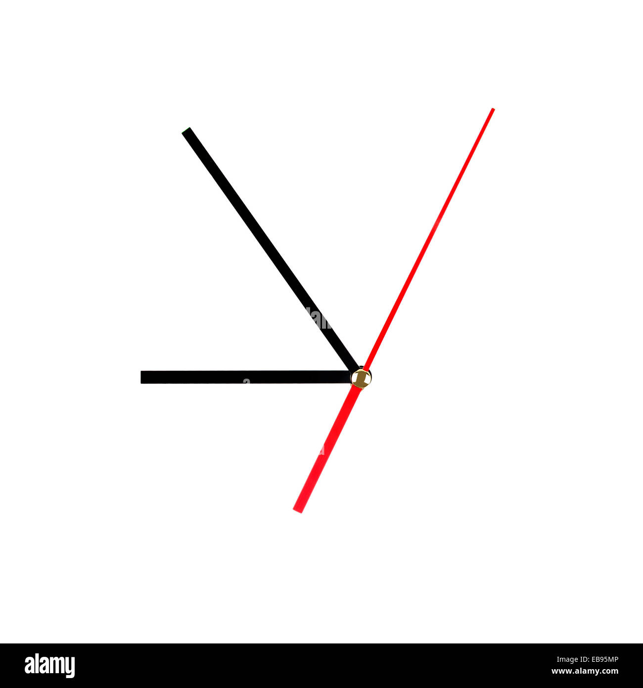 Arrows wall clock isolated on white background Stock Photo - Alamy