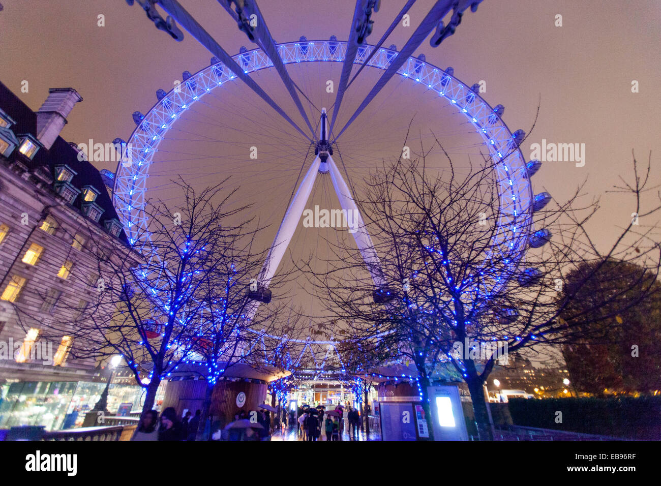 The London eye also known as the Millennium Wheel, South bank ...