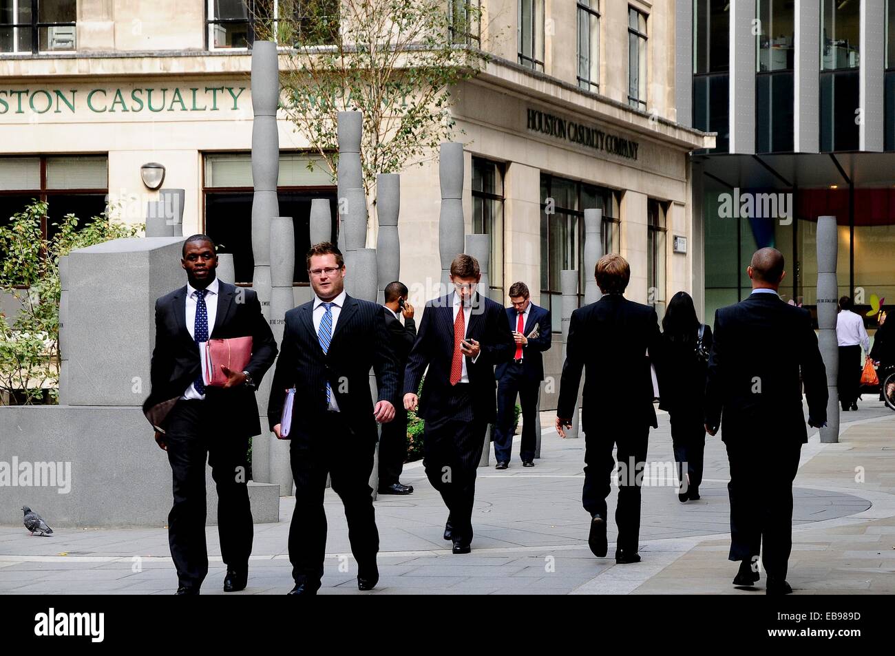 Businessmen in the City, London, England, UK, Europe Stock Photo ...