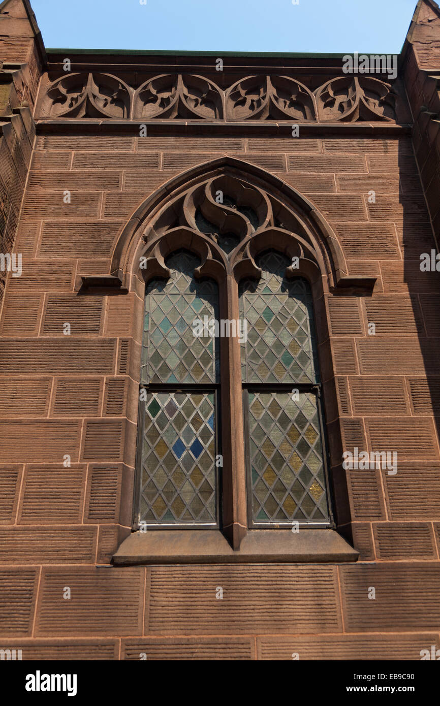 A stained glass window of a church in Baltimore, Maryland Stock Photo ...