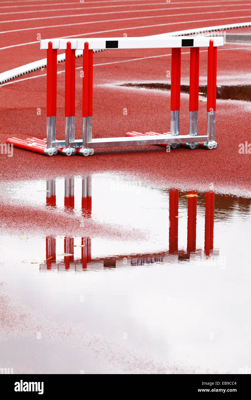 Track hurdles hi-res stock photography and images - Alamy