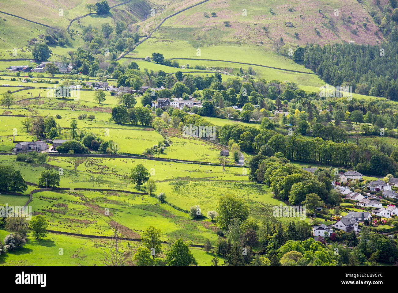 Lake District countryside near Keswick, Cumbria, UK Stock Photo - Alamy