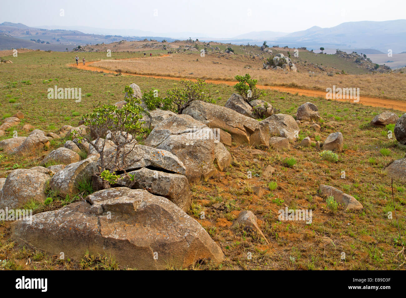 Hikers in Malolotja Nature Reserve Stock Photo - Alamy
