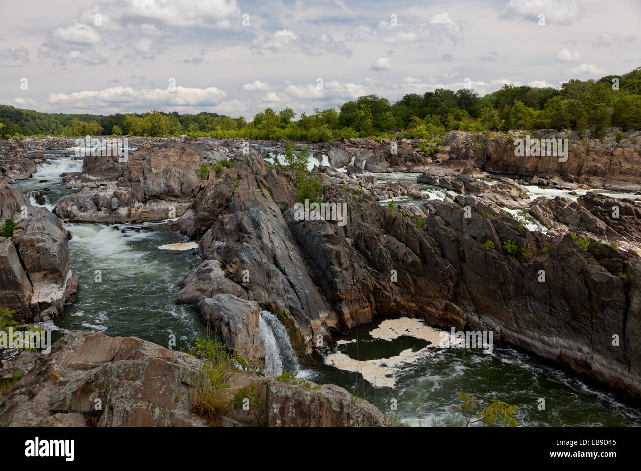 Views of Great Falls National Park on the Potomac in McLean, Virginia ...