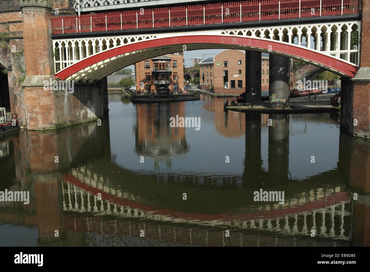 Sunny view cast iron bridge of red bricks 1849 Railway Viaduct ...