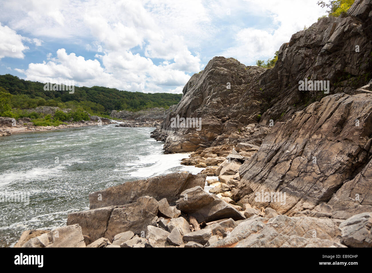 Views of Great Falls National Park on the Potomac in McLean, Virginia ...