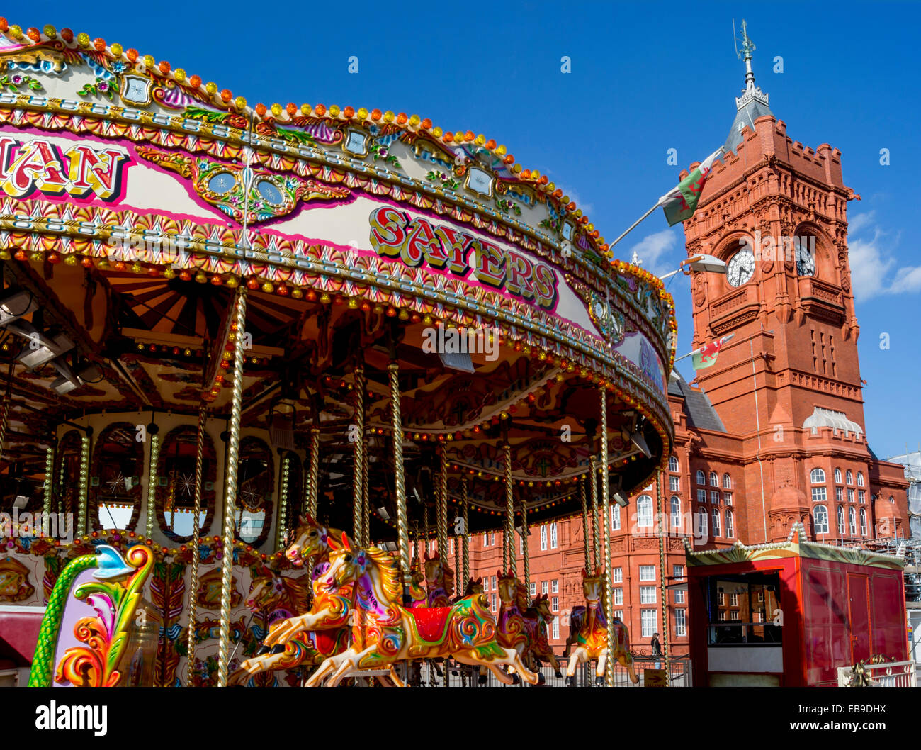 UK, Wales, Cardiff, city, Pierhead building Stock Photo - Alamy