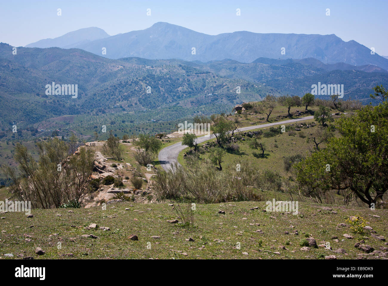 A view of the beautiful Spanish mountains at Andalusia Stock Photo - Alamy