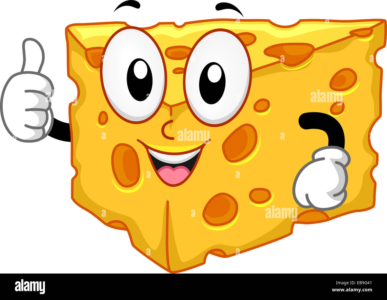 Cartoon illustration cheese hi-res stock photography and images - Alamy