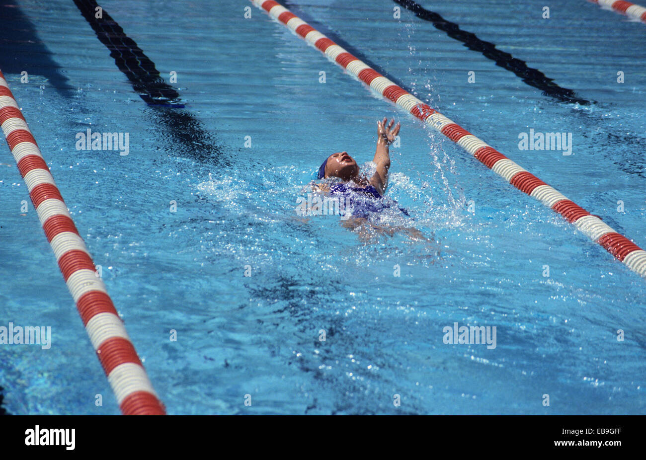 Swimmer at a swim meet hi-res stock photography and images - Alamy