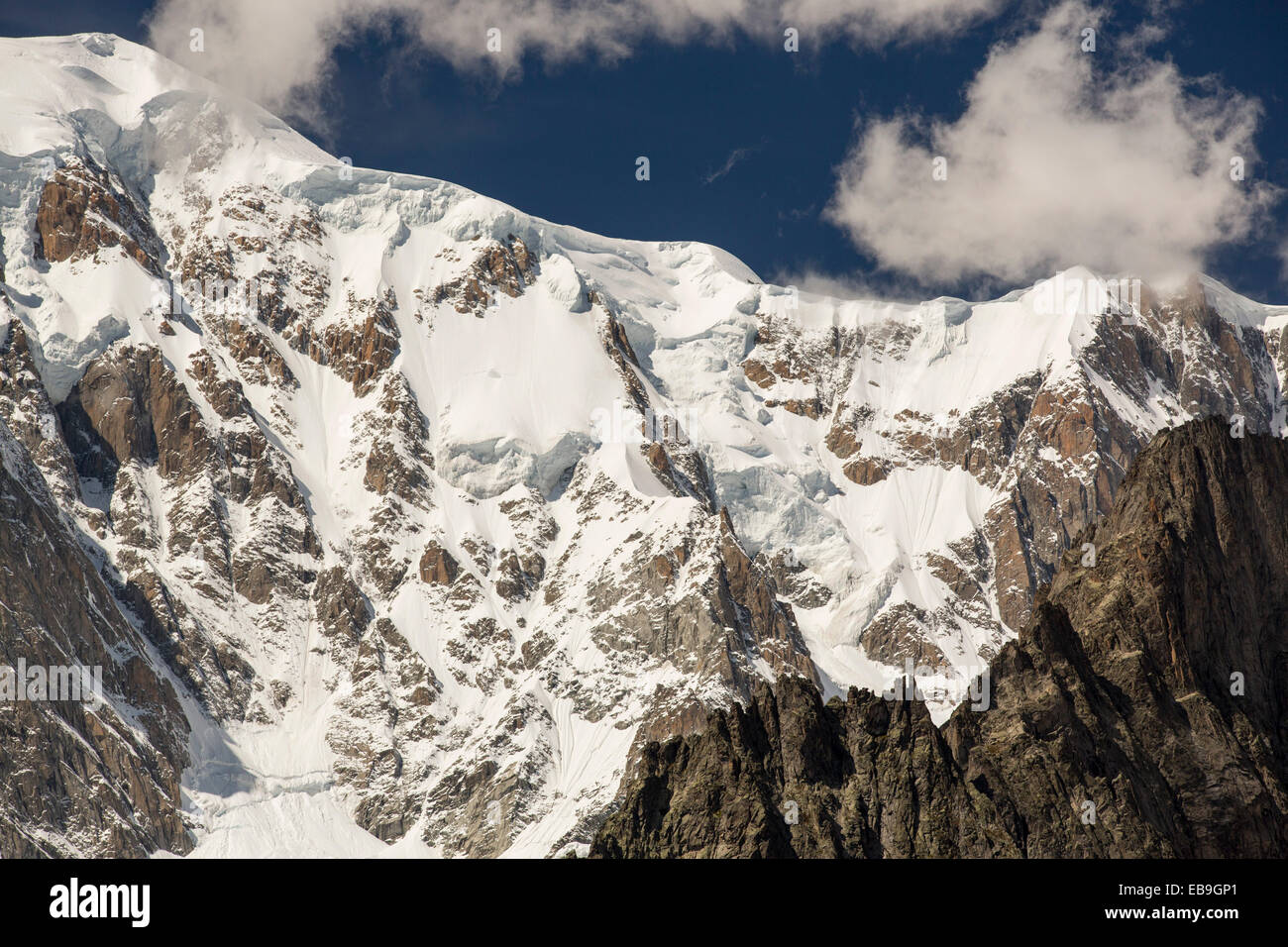 The Dent Du Geant in the Mont Blanc range, Italy Stock Photo - Alamy