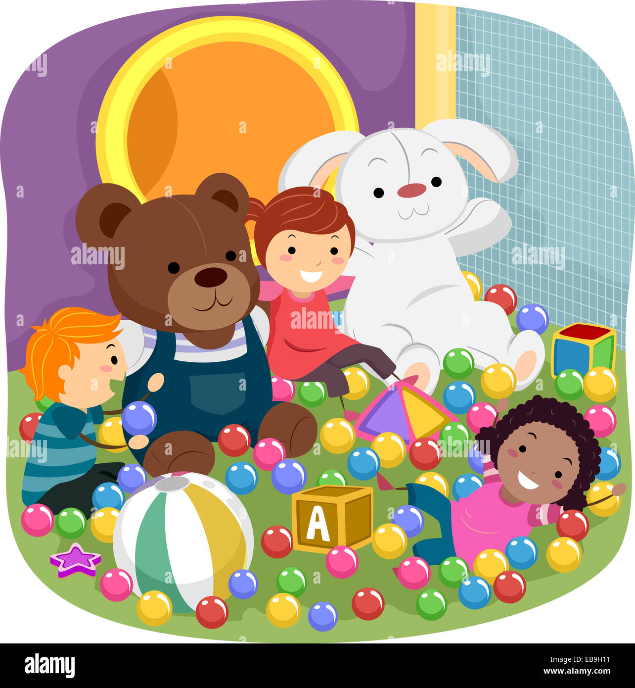 Indoor Playground Cartoon