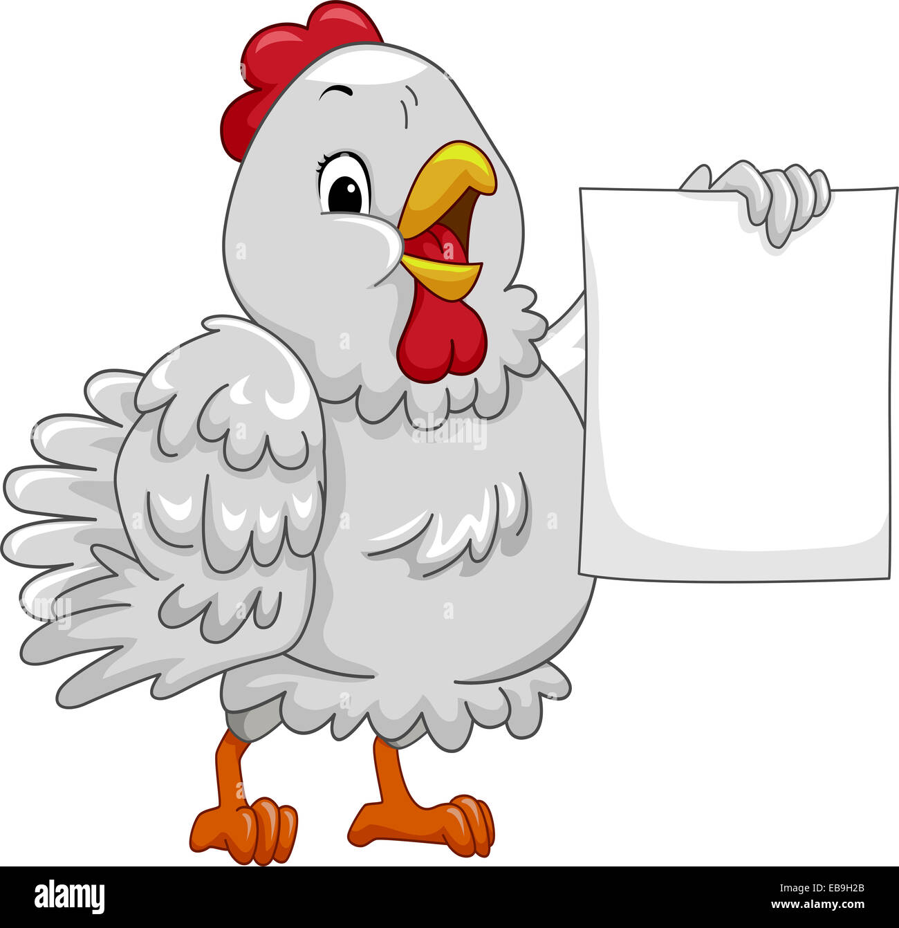 Hen cartoon illustration hi-res stock photography and images - Alamy