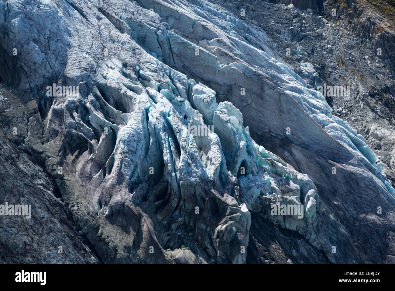 The rapidly retreating Glacier du Trient in the Swiss Alps Stock Photo ...
