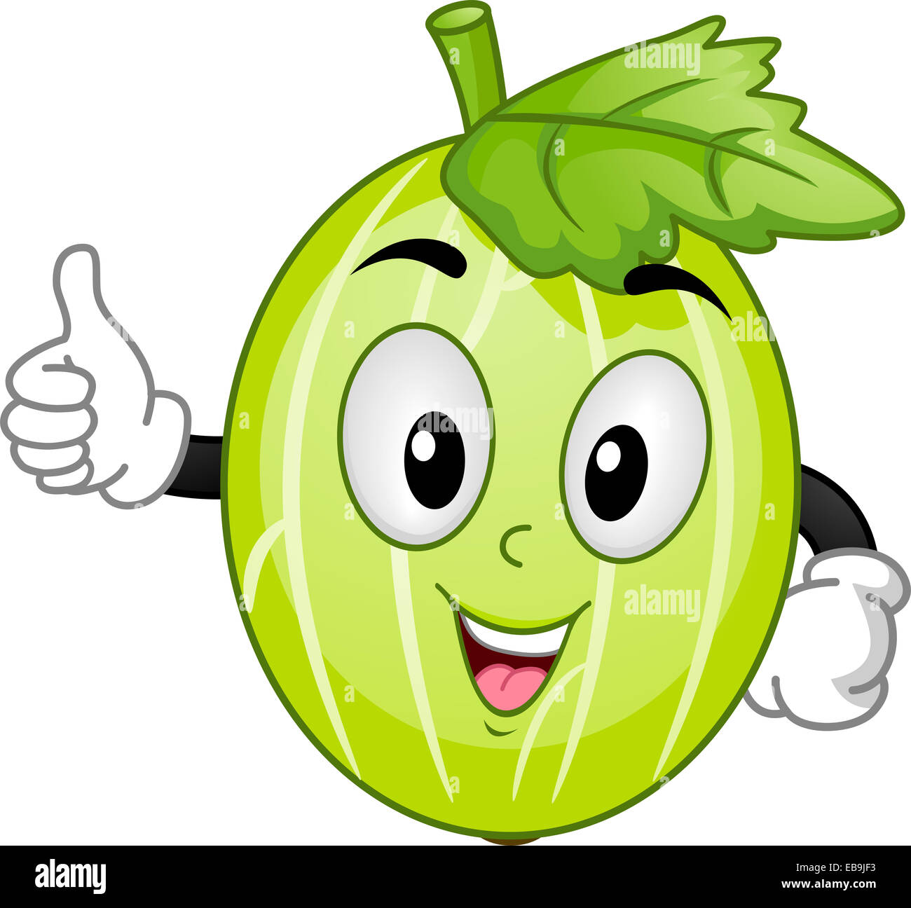 Mascot Illustration Featuring a Goose Berry Giving a Thumbs Up Stock ...
