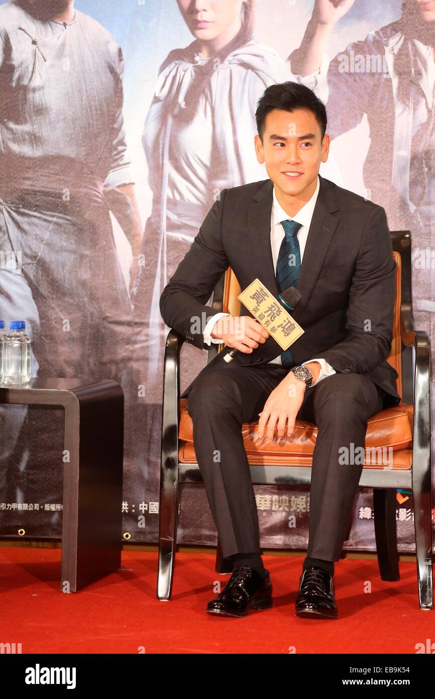 Taipei, Taiwan, China. 27th Nov, 2014. Eddie Peng attends the press ...