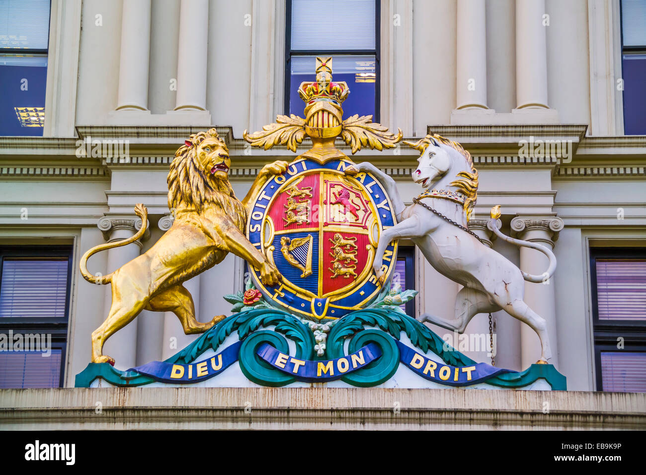 Melbourne coat of arms hi-res stock photography and images - Alamy