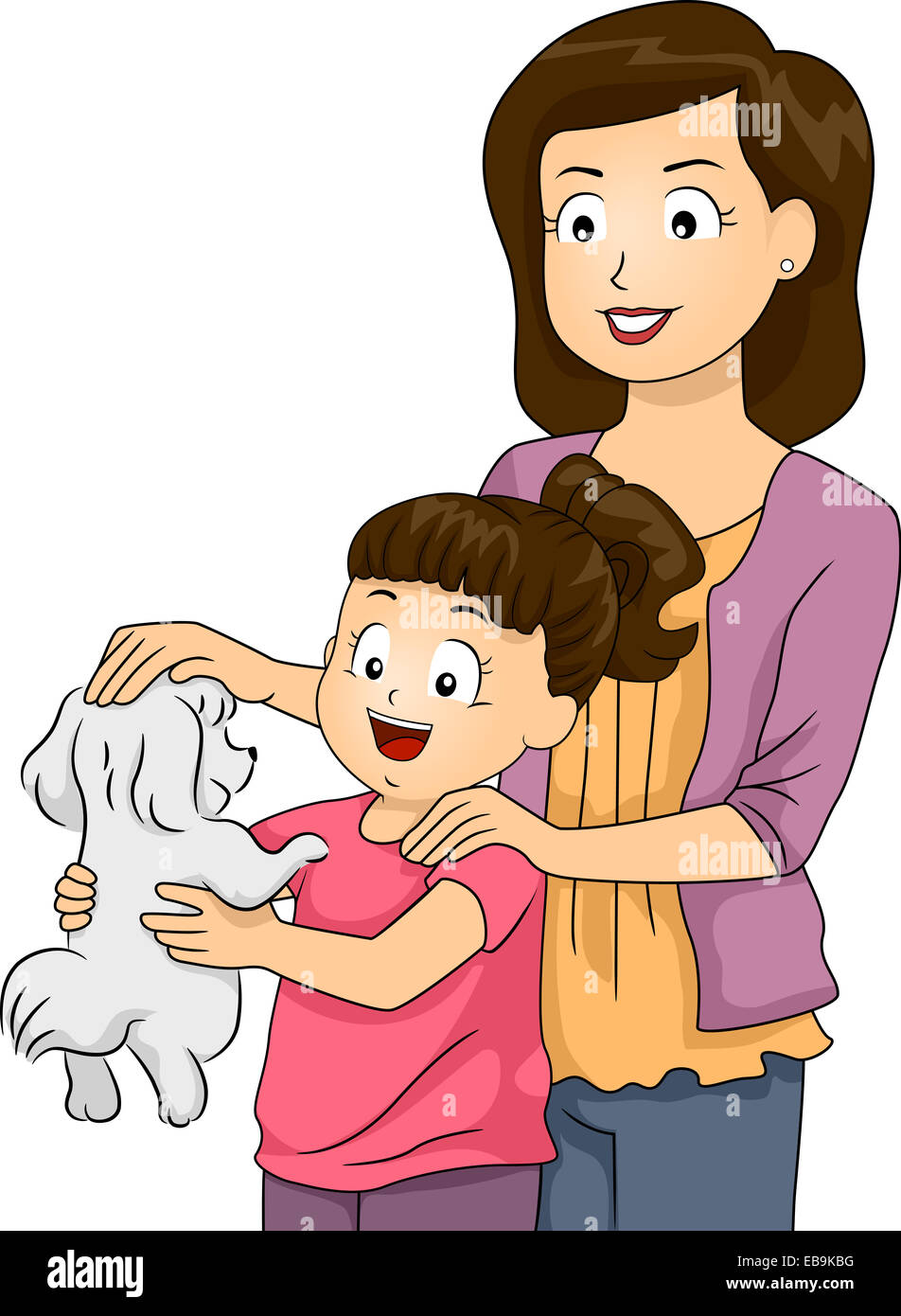 Cartoon puppy dog mom hi-res stock photography and images - Alamy