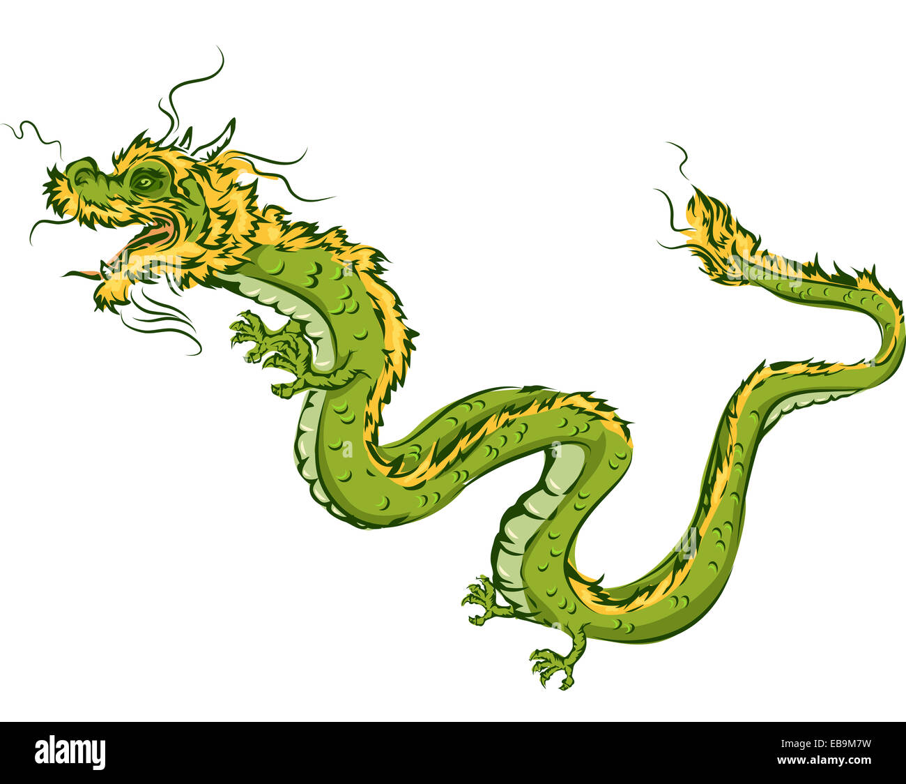 Illustration Featuring a Dragon Stock Photo - Alamy