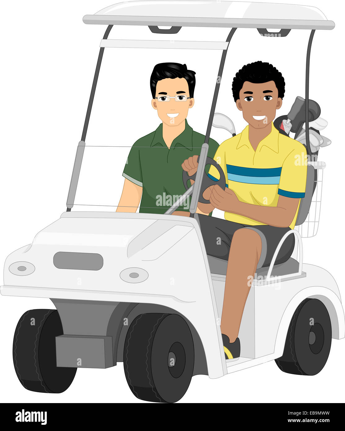Golf caddy clipart hi-res stock photography and images - Alamy
