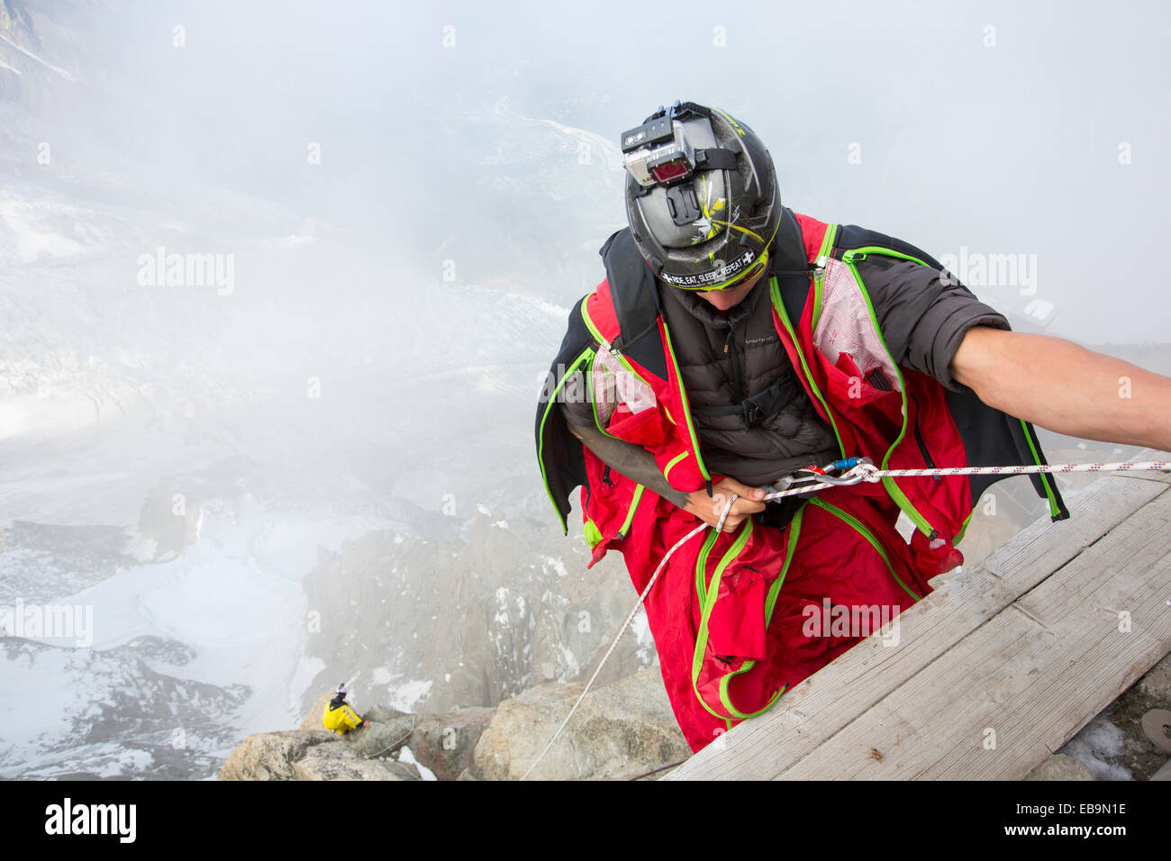 Base jumper wearing wing suite hi-res stock photography and images - Alamy