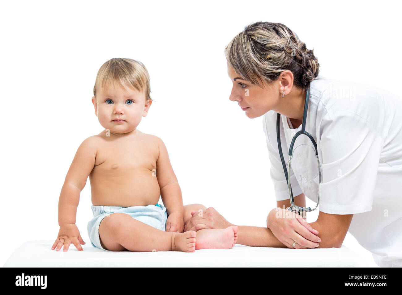 baby examination at doctor Stock Photo - Alamy