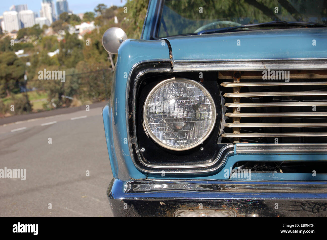 Detail of the front of a Car Stock Photo - Alamy