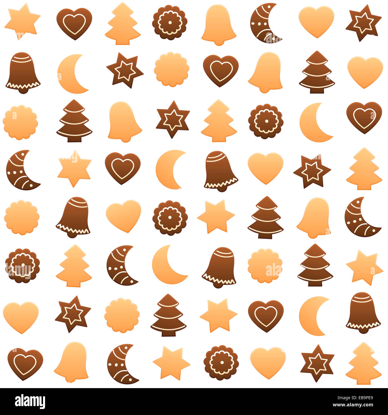 Christmas cookies assortment. Seamless wallpaper can be created Stock ...