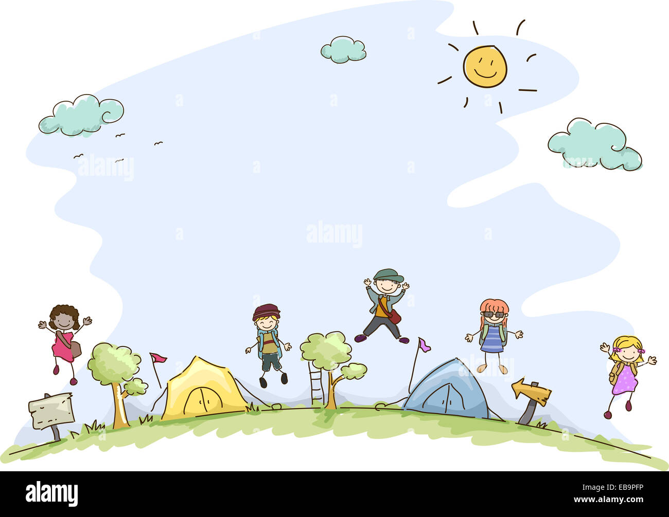 Summer Camp Activities Clip Art