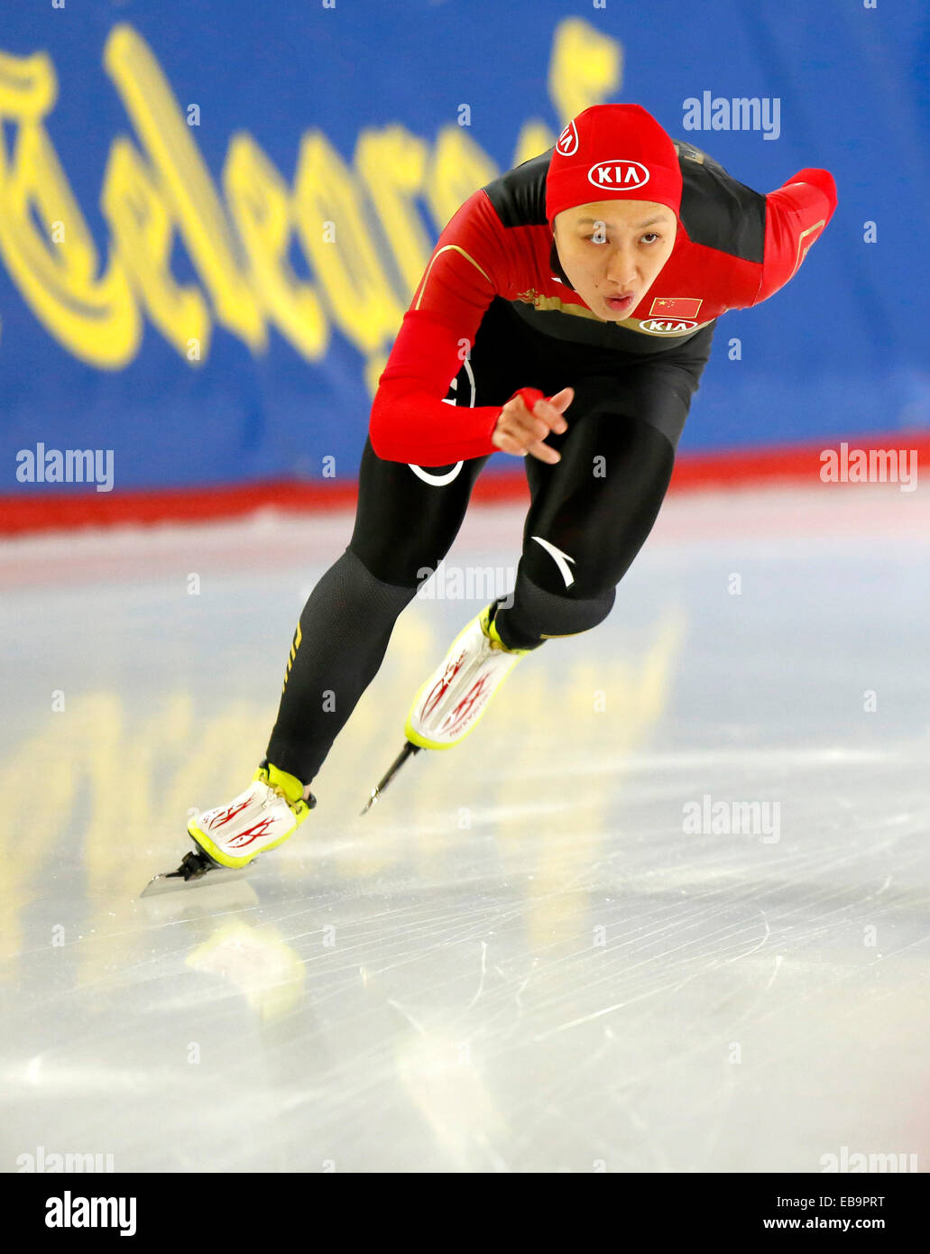 Seoul, South Korea. 23rd Nov, 2014. Hong Zhang (CHN) Speed Skating ...