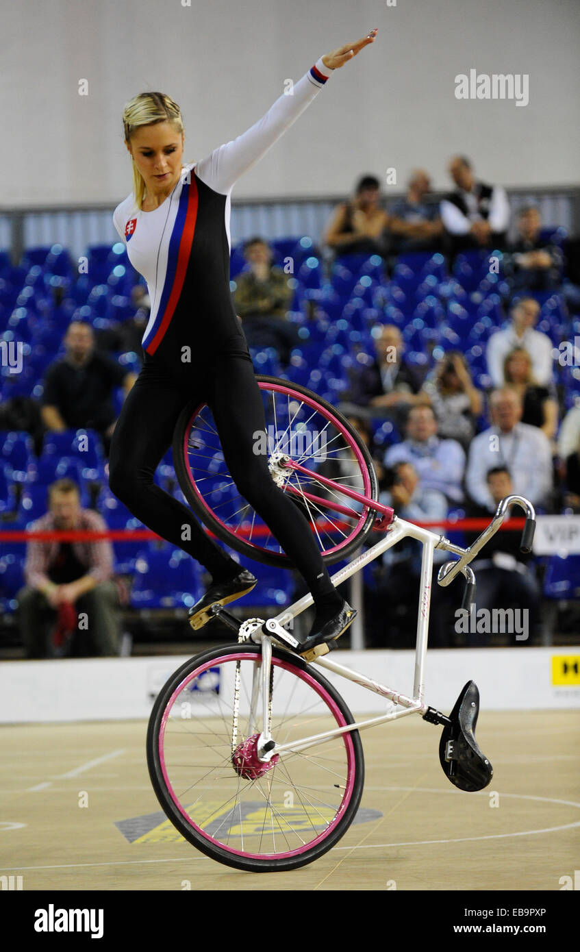 Third placed Nicole Frybortova of Slovakia pictured during the Artistic ...