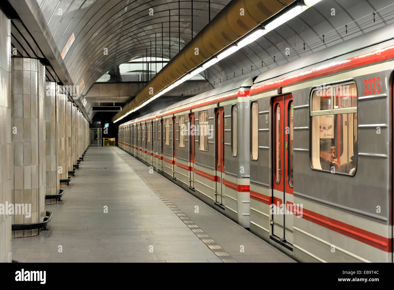 Mustek underground railway station, Prague, Czech Republic Stock Photo ...