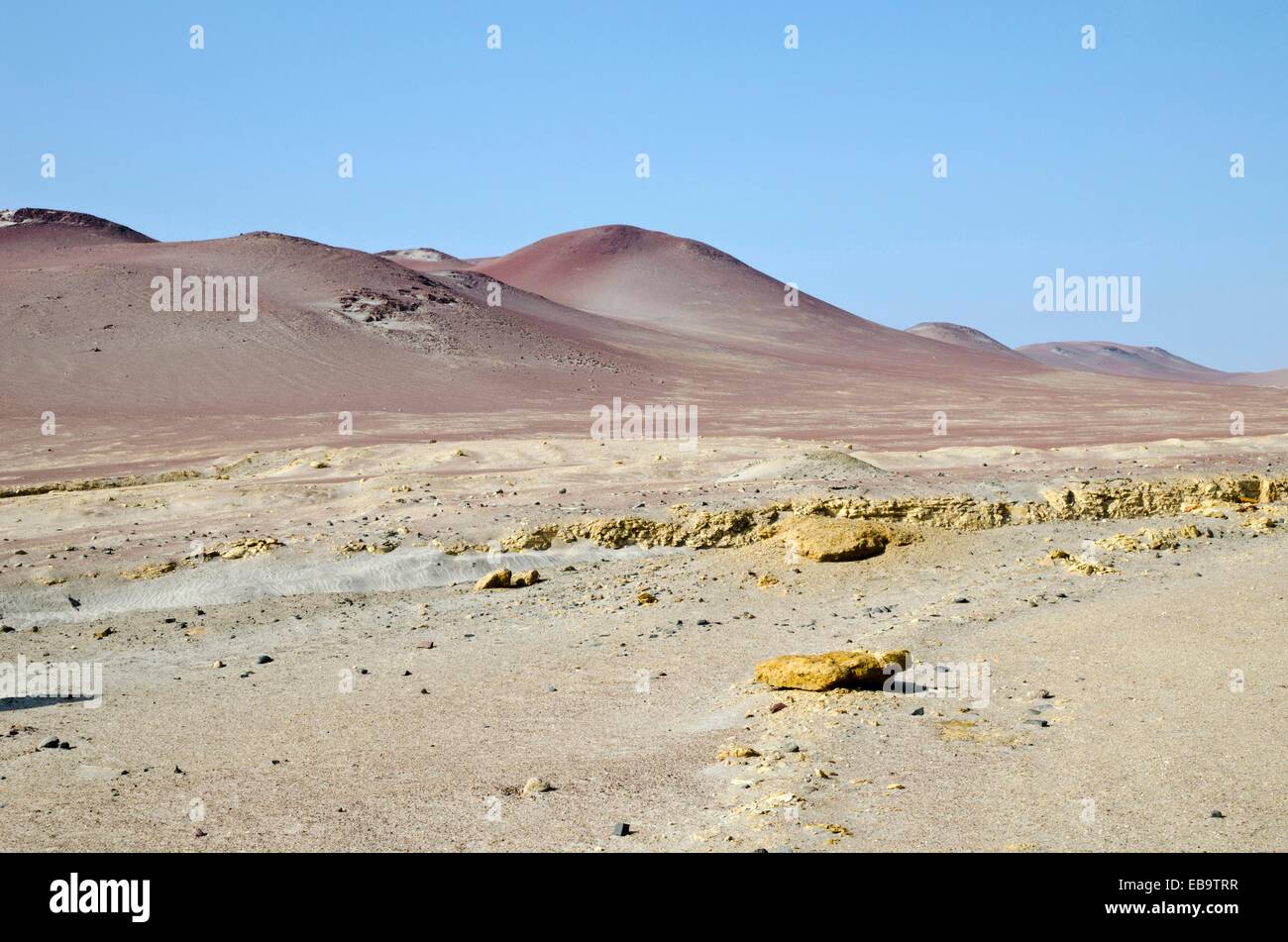 Paracas National Reserve. Archaeological site of Cerro Colorado. Peru ...
