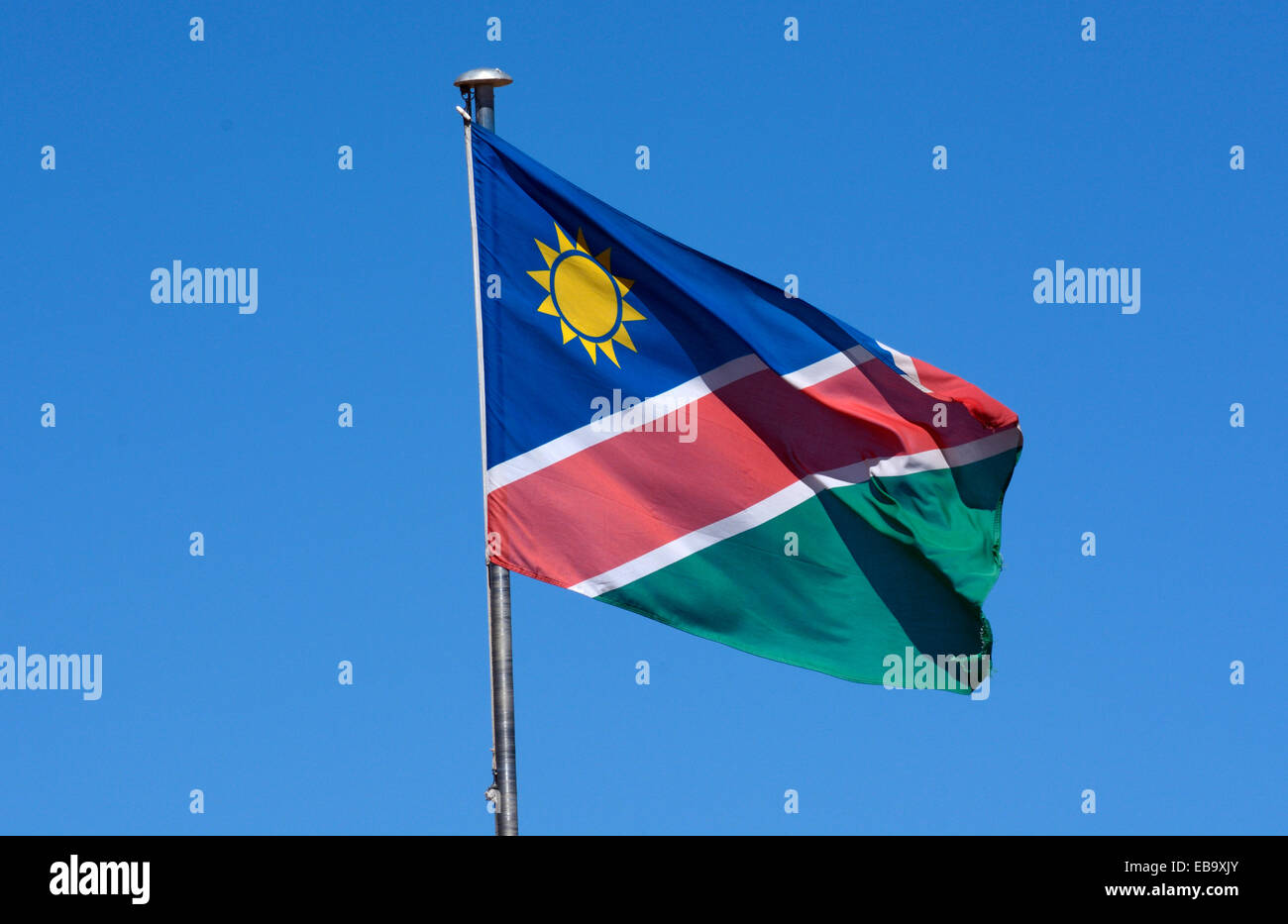 National flag of Namibia Stock Photo - Alamy
