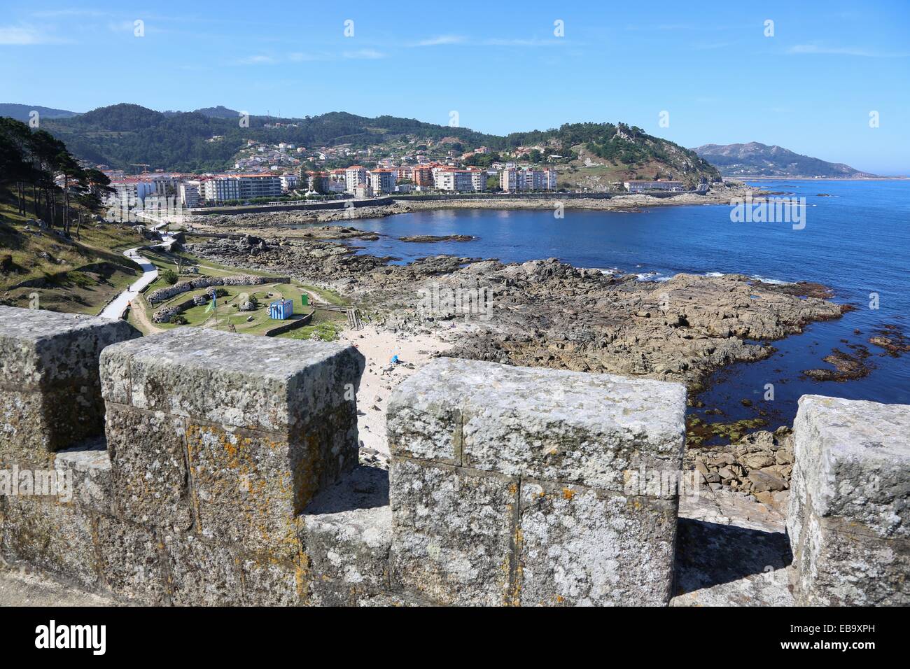 Monterreal castle, Baiona, Pontevedra, Galicia, Spain Stock Photo - Alamy