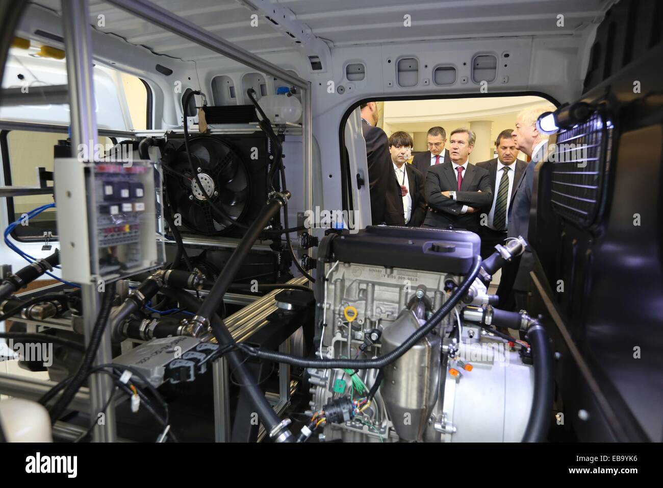 The Minister of Industry of the Basque Government Bernabe Unda in the ...