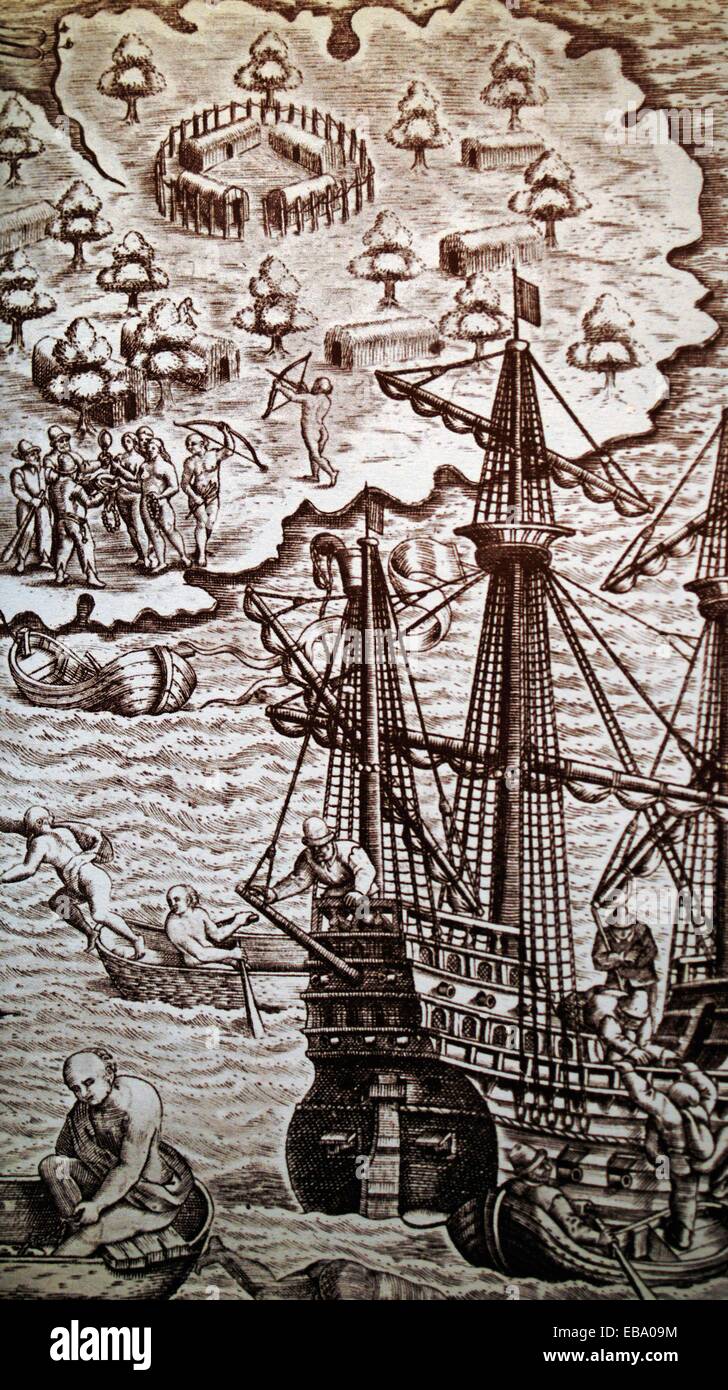 Columbus 1492 hispaniola hi-res stock photography and images - Alamy