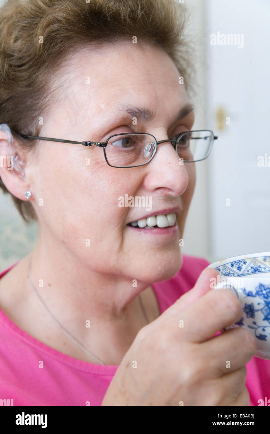 Older ladies drinking tea hi-res stock photography and images - Alamy