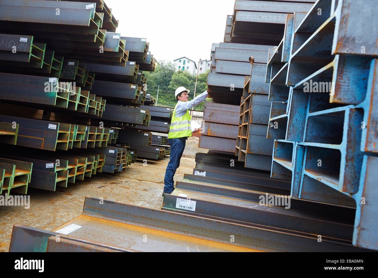 Stacked girder steel beam hi-res stock photography and images - Alamy