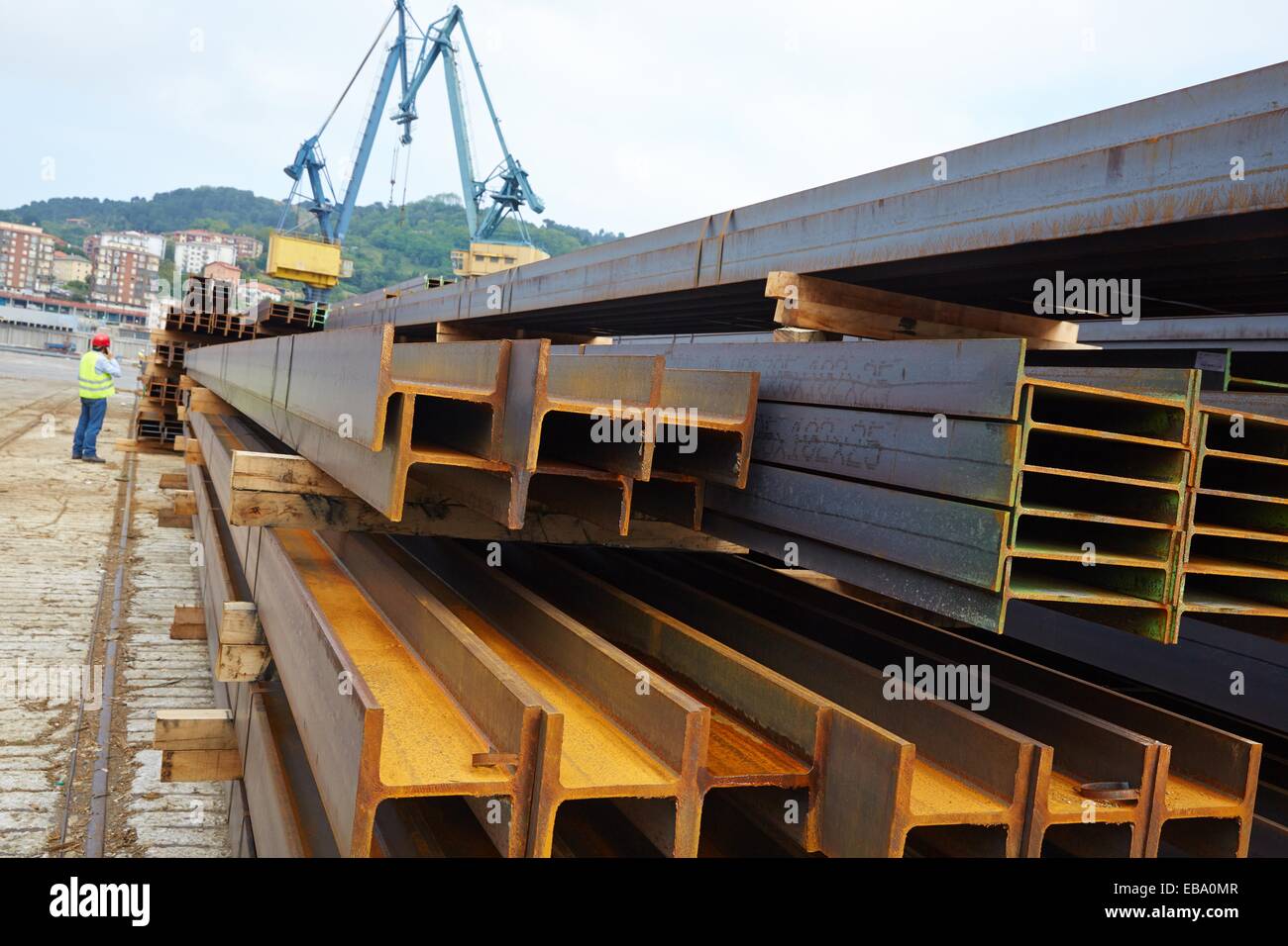 Stacked girder steel beam hi-res stock photography and images - Alamy