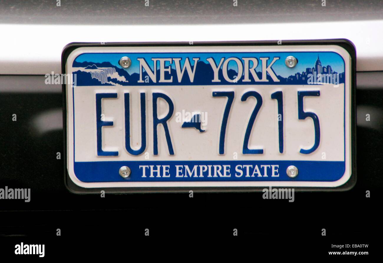 Usa New York Car Plate High Resolution Stock Photography and Images - Alamy