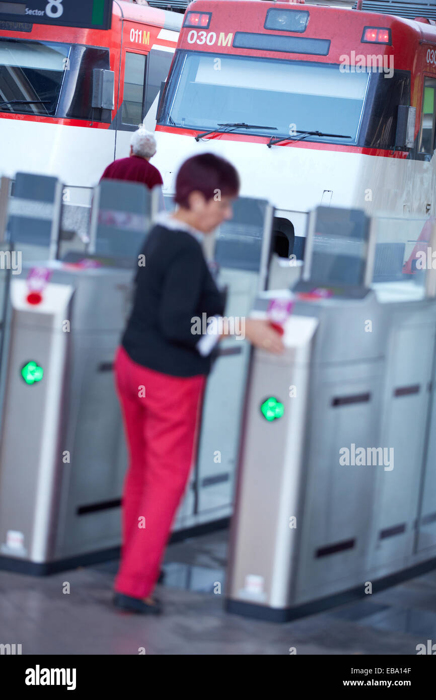 Railway turnstile hi-res stock photography and images - Alamy