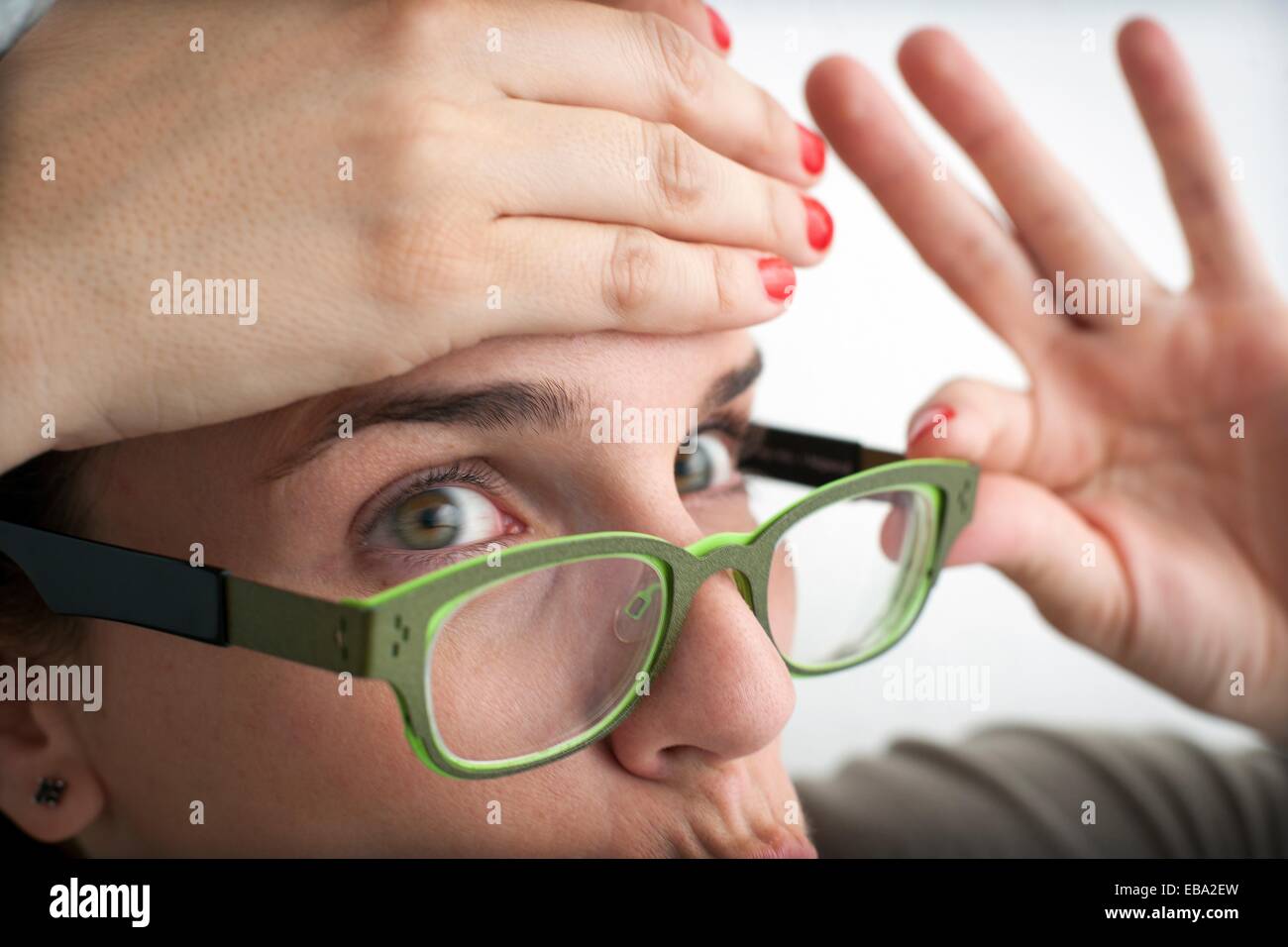 Mujer con gafas hi-res stock photography and images - Alamy