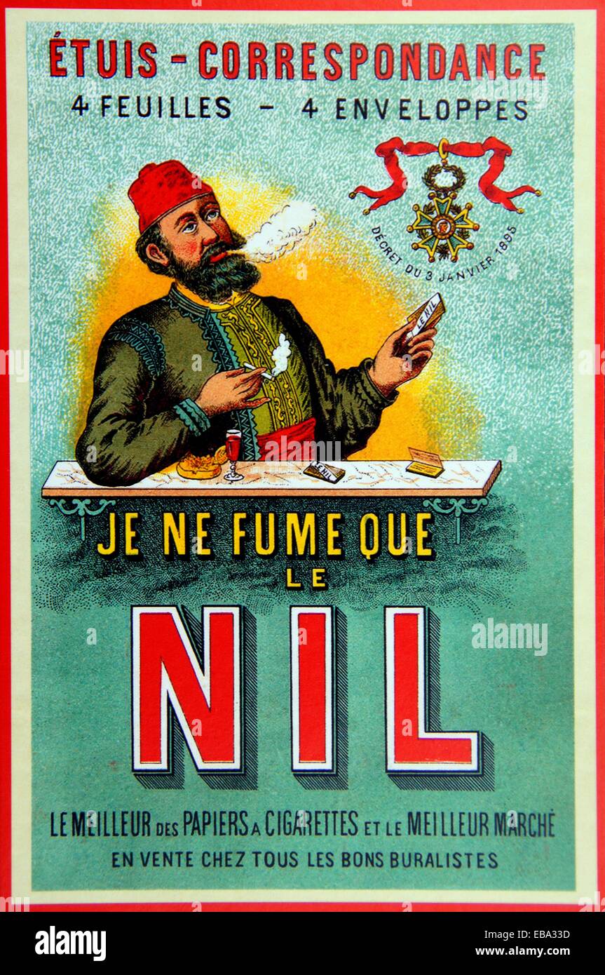 Cigarette ad 1900s hi-res stock photography and images - Alamy
