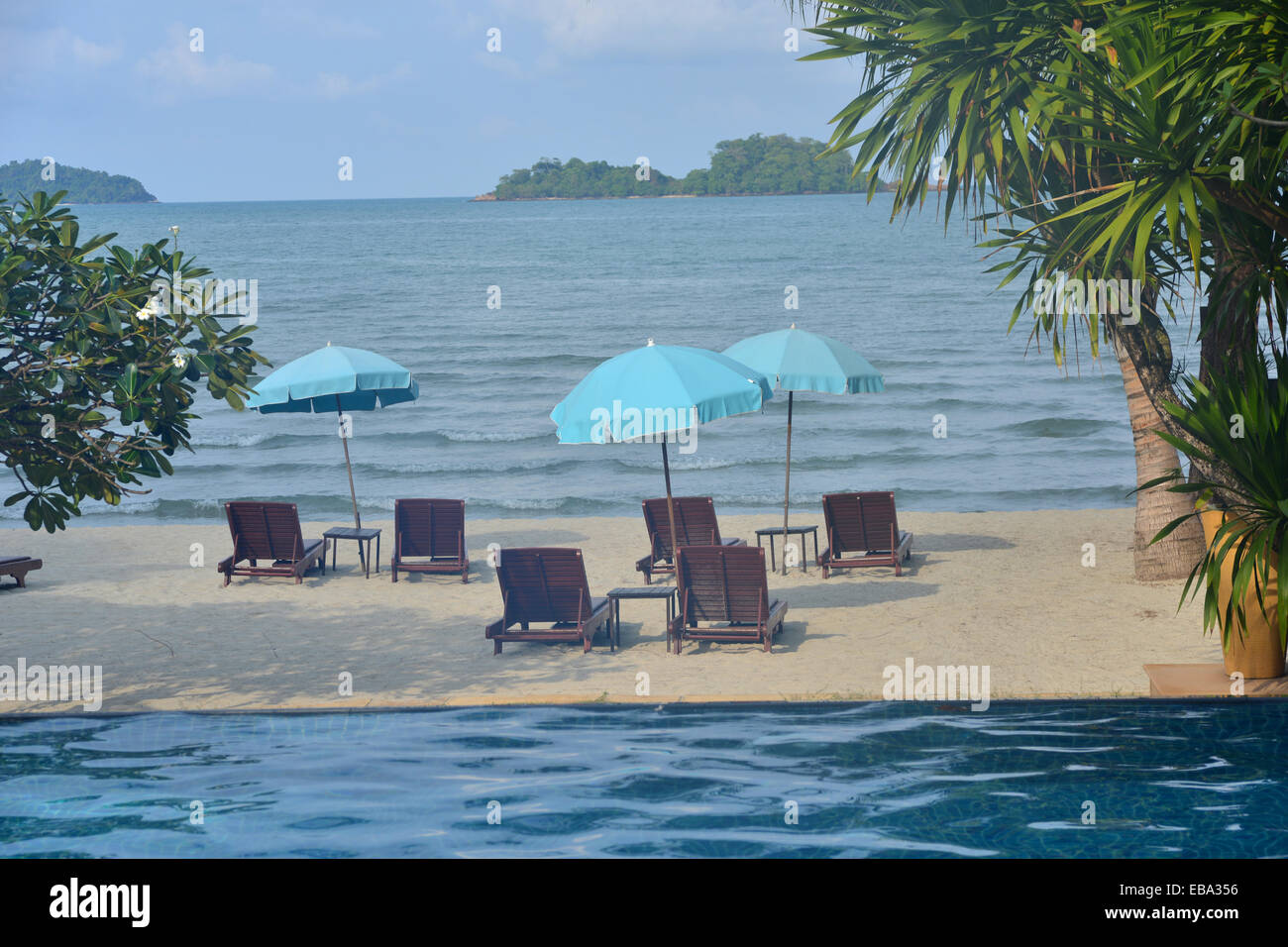 This is a place for relax on the tropical beach Stock Photo - Alamy